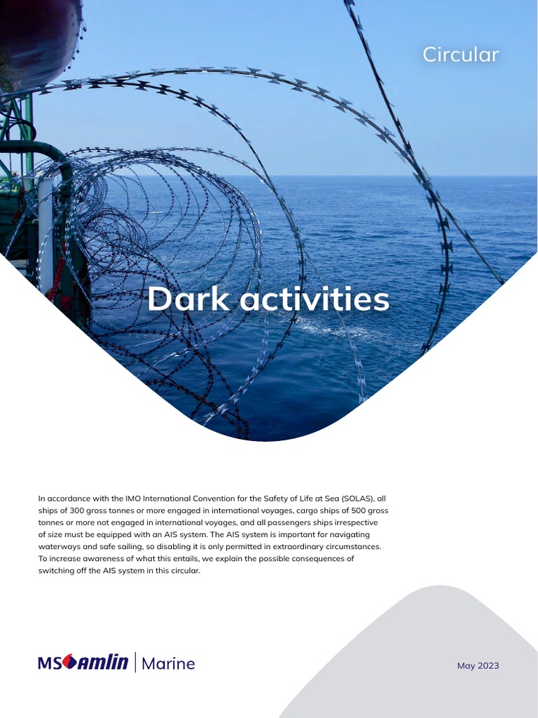 MSAM Circular - Dark Activities - May2023 | PDF | Insurance | Ships