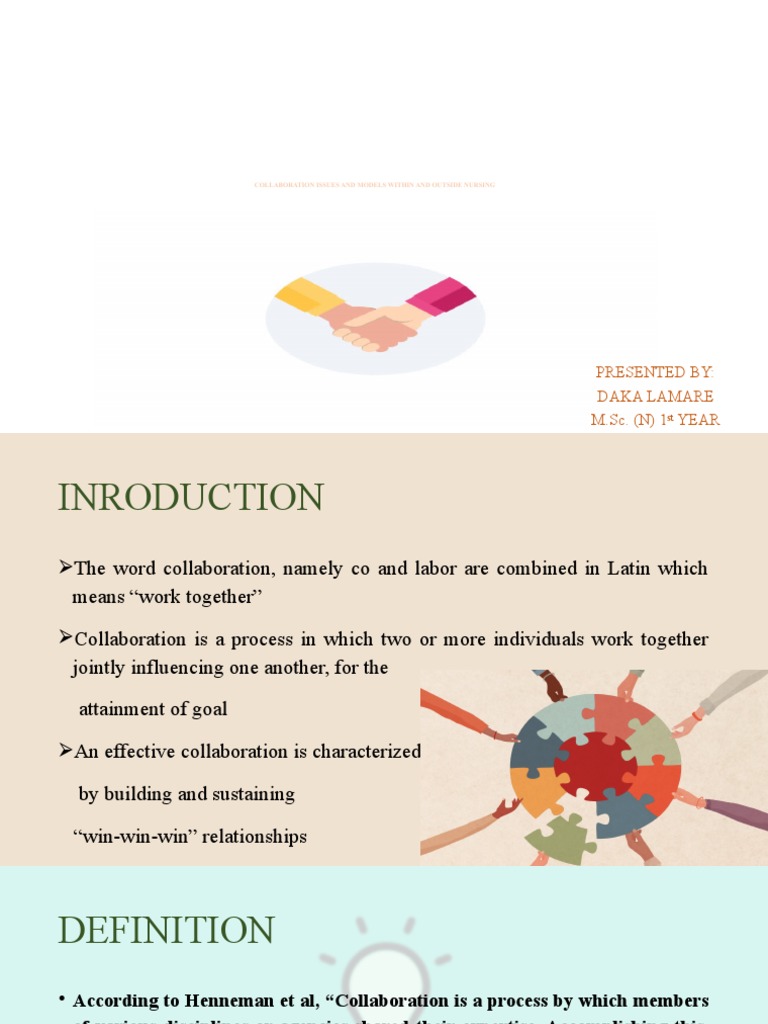 Collaboration Issues | PDF | Nursing | Collaboration