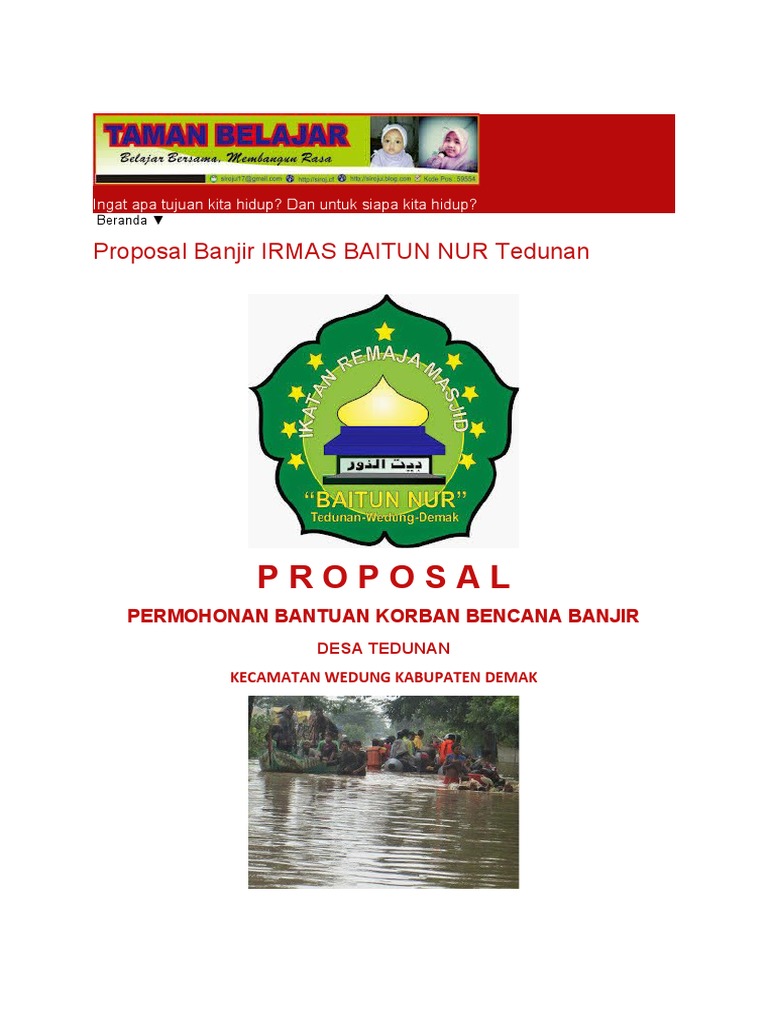 Proposal Banjir | PDF