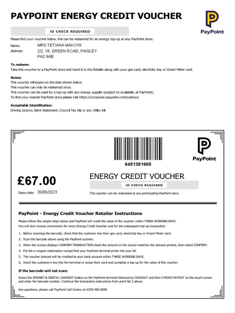 Eb 1 | PDF | Voucher | Barcode