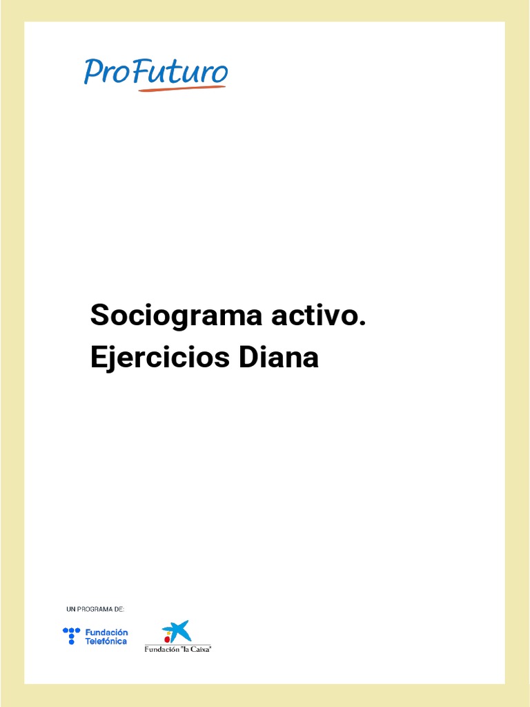 M4 - Sociograma Activo. Ejercicios Diana | PDF