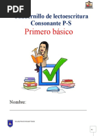 Cuadernito Lectoescritura Conozco La Letra P | PDF