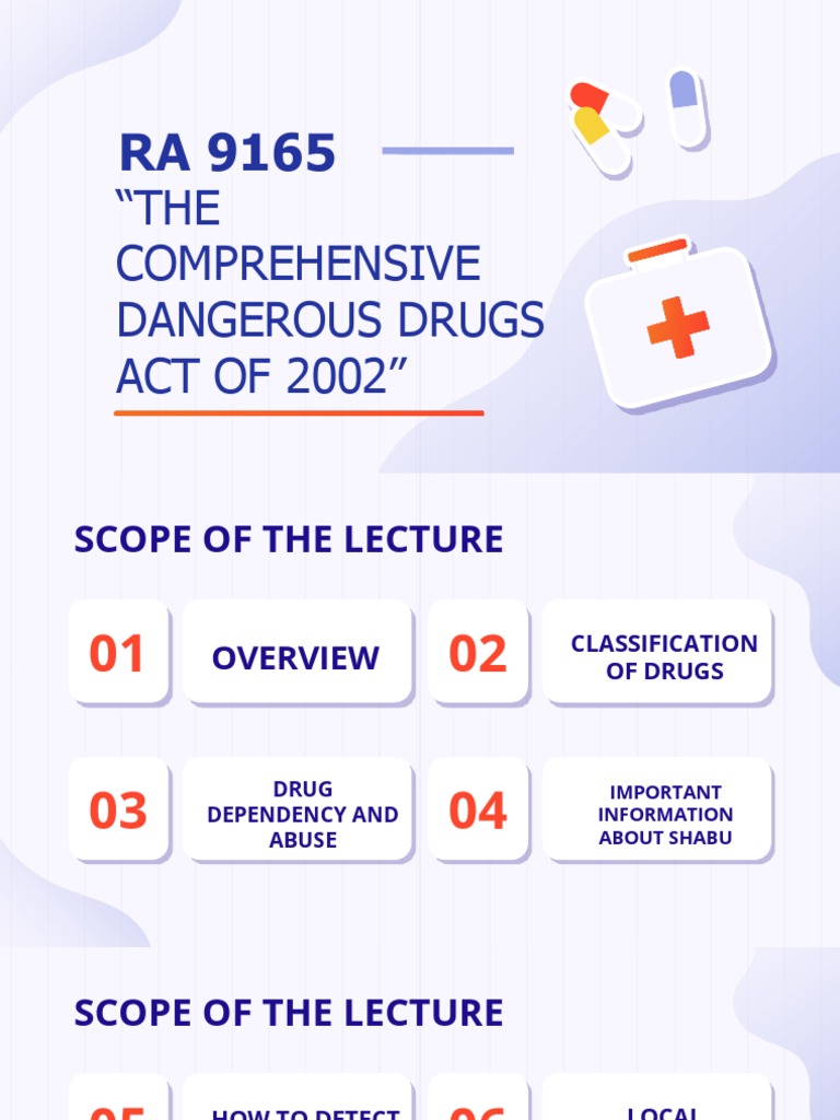 Ra 9165 The Comprehensive Dangerous Drug Act of 2002 | PDF