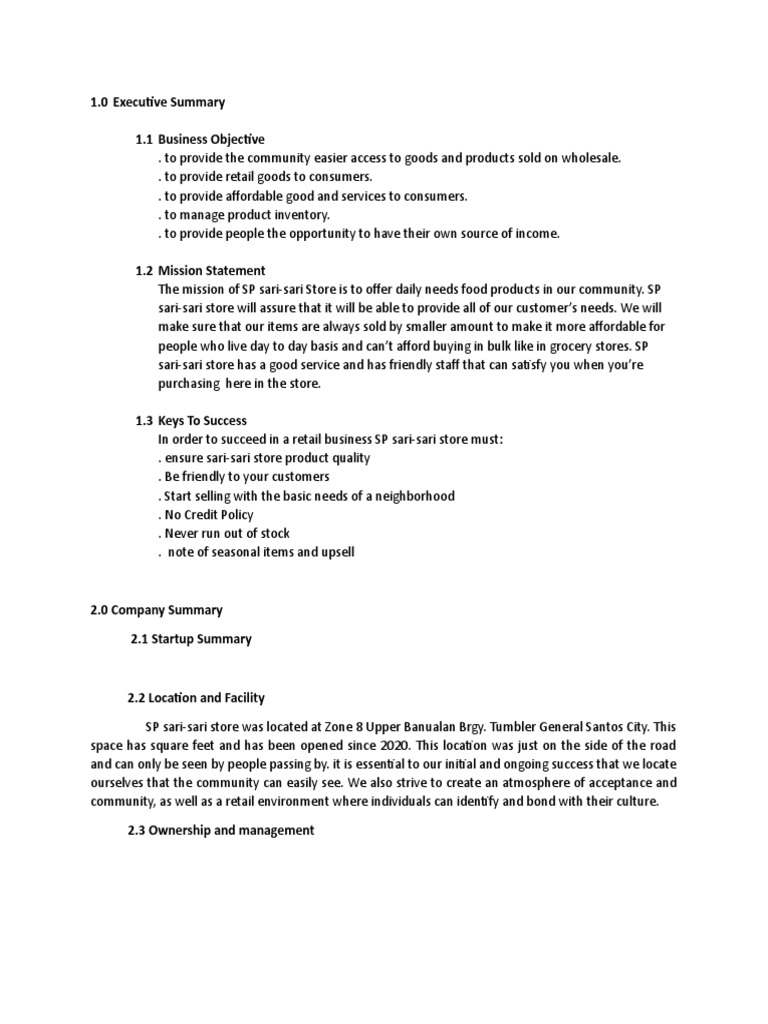Executive Summary | PDF | Retail | Market Segmentation