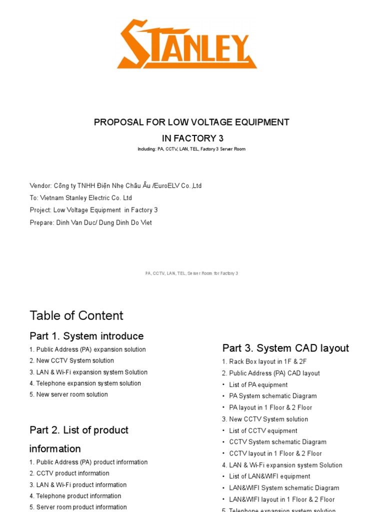 Thuyet Minh He Thong Dien Nhe - VNS | PDF | Telephone | Wi Fi