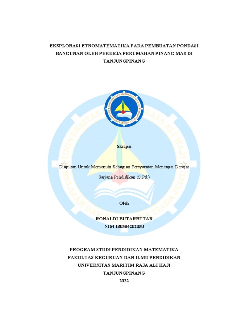 RONALDI BUTARBUTAR - Skripsi Fulteks | PDF