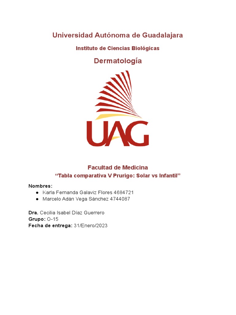 Grupo O-15 Marcelo Vega TC Prurigo | PDF | Especialidades Medicas | Medicina CLINICA