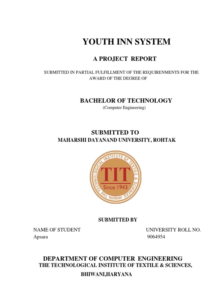Project Report On HOSTEL MANAGEMENT SYST PDF | PDF | Php | Method (Computer Programming)
