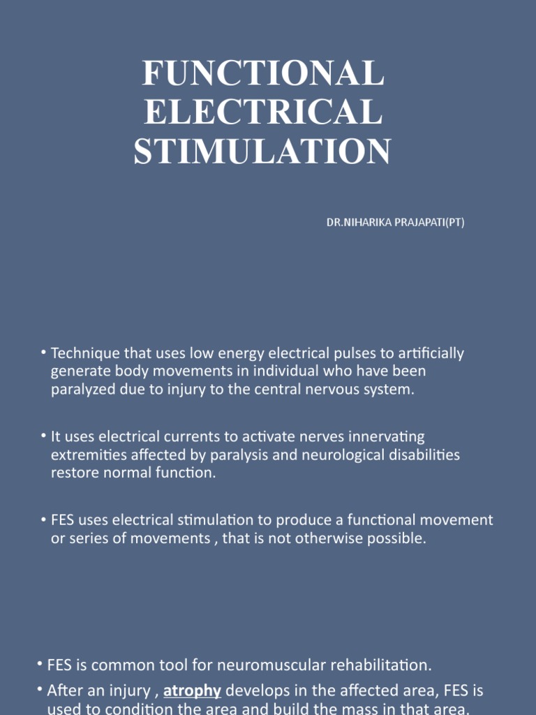 Functional Electrical Stimulation Overview | PDF