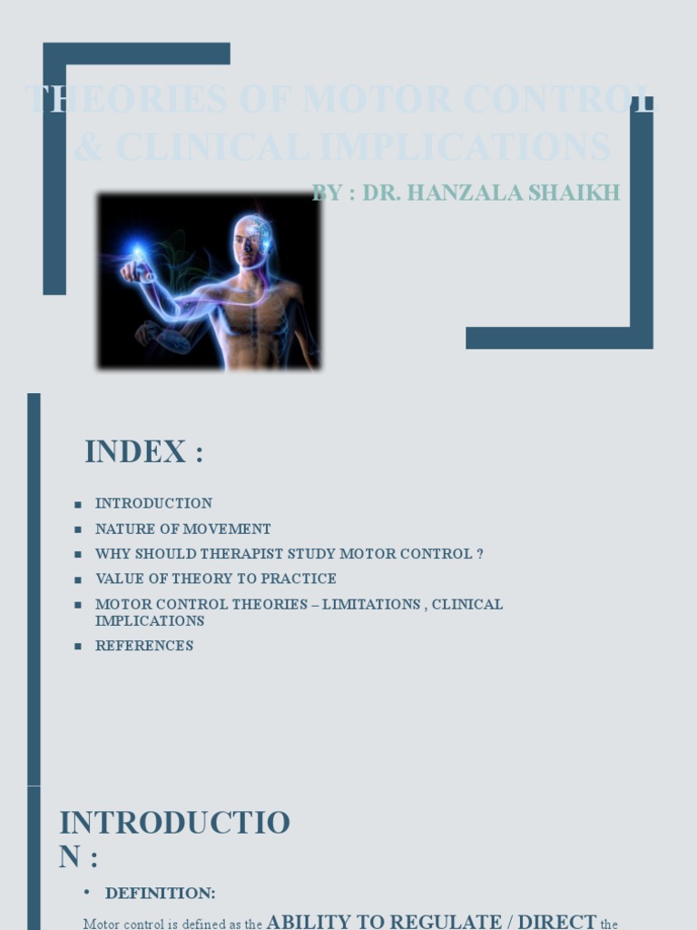 Theories of Motor Control Overview | PDF | Motor Control | Nervous System