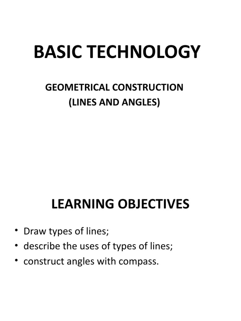 Geometrical Construction: Lines & Angles | PDF | Teaching Methods ...