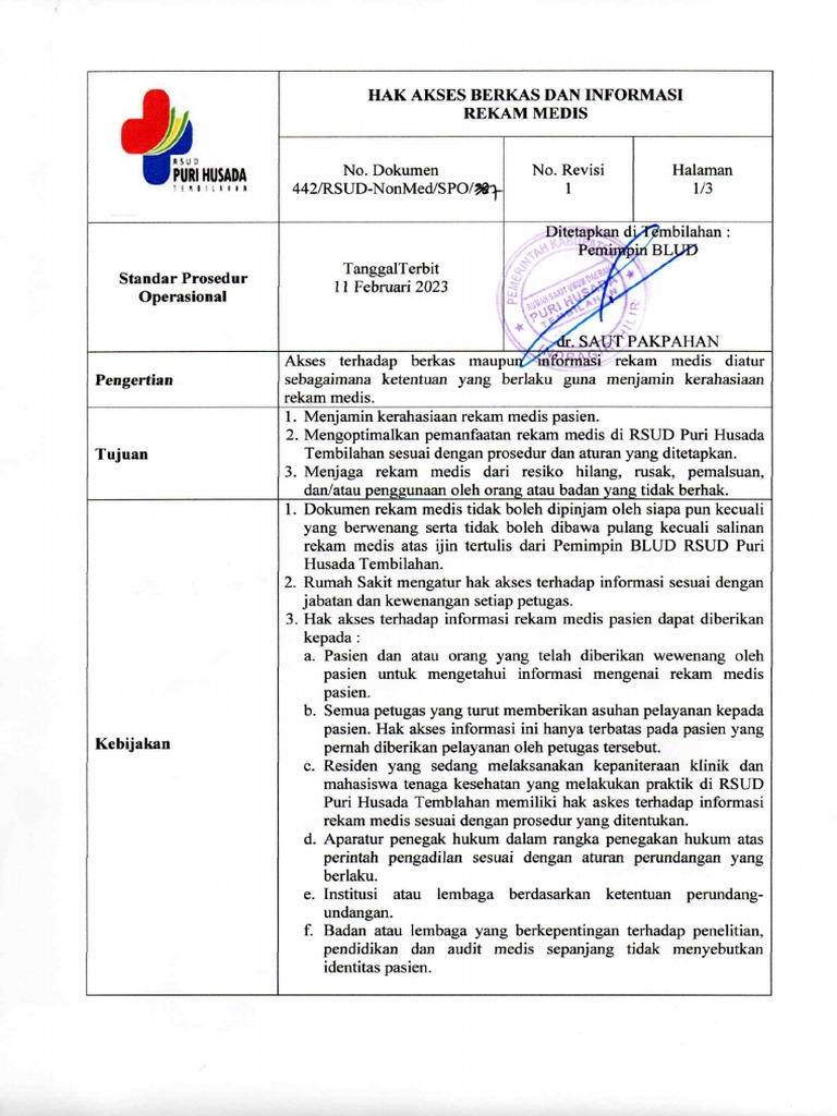 MRMIK 10 Ep 2 Hak Akses Pasien Utk Mendapatkan Info Kesehatannya | PDF