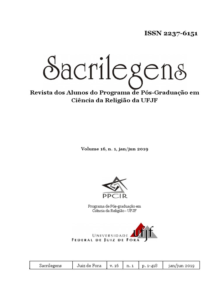 Sacrilegens 2019. No manto da Santa, nas leis do Império. ANTUNES ...