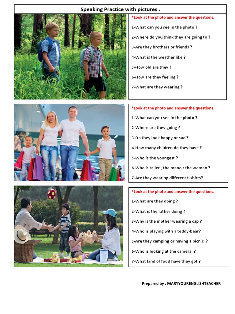 Picture Description Activities for B2 | PDF
