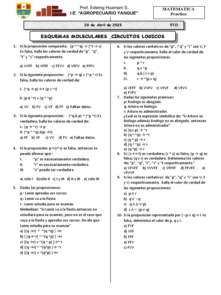 Practica CIRCUITO LOGICOS | PDF