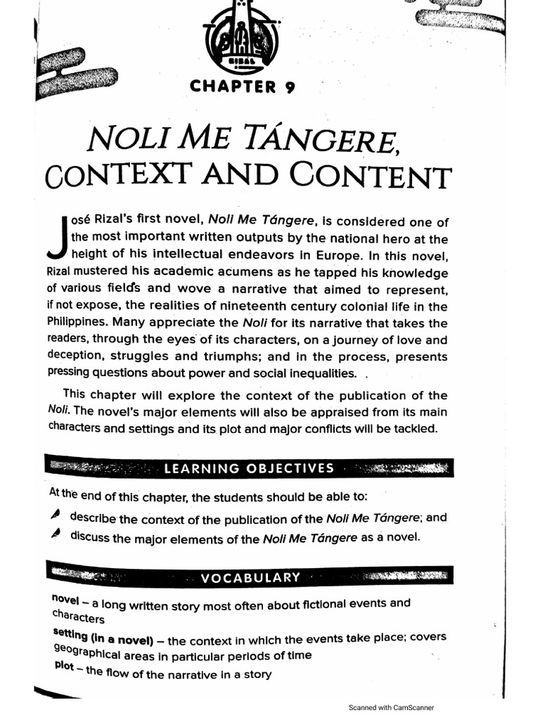 Chapter 9 - Noli Me Tangere Context and Content | PDF