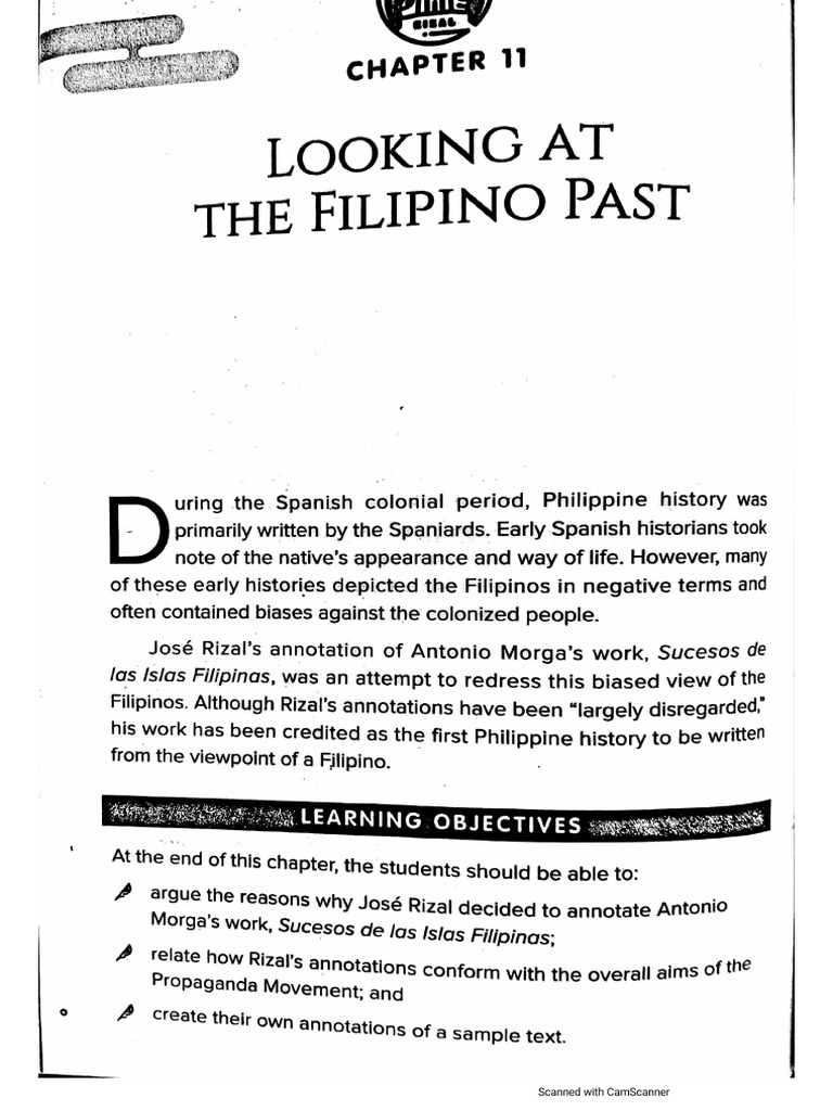 Chapter 11 - Looking at The Filipino Past | PDF