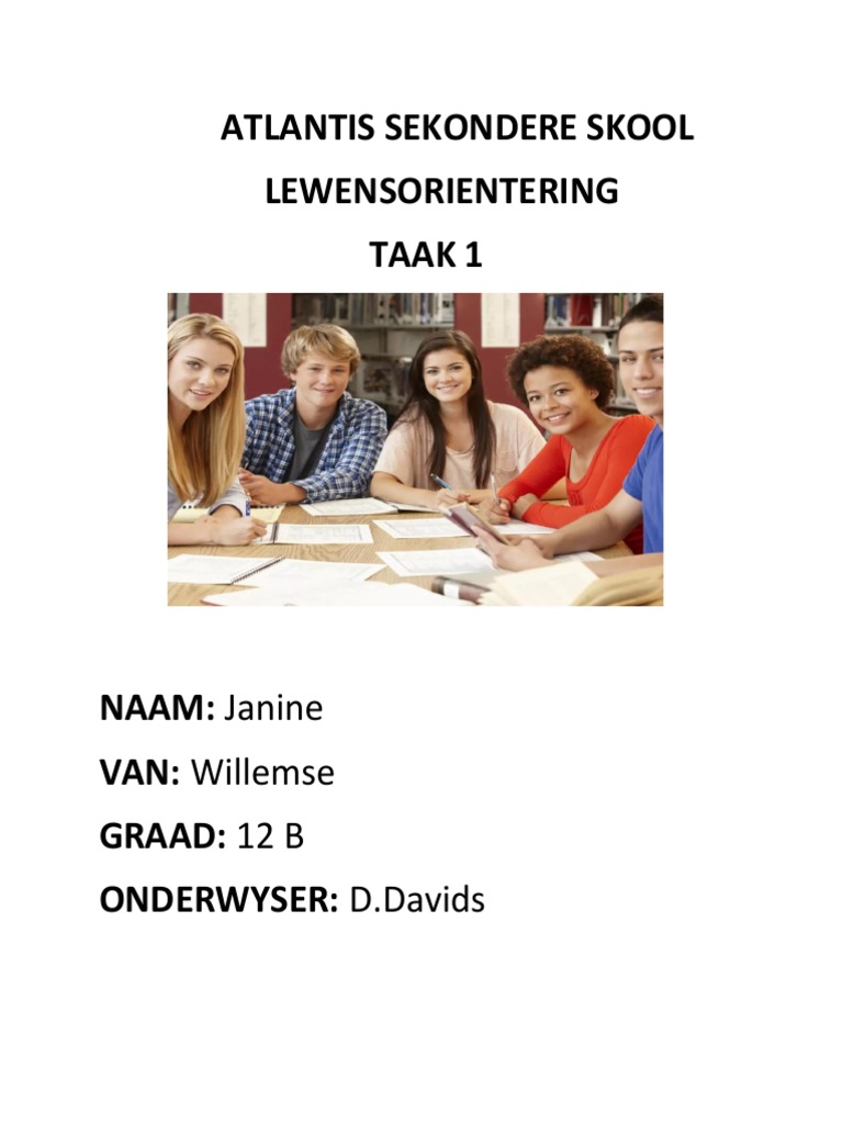 Lewensorientering Taak Janine PDF | PDF