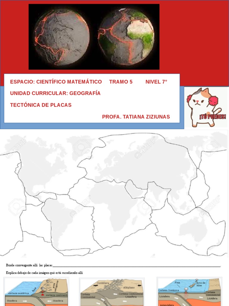 Actividad Placas Tectónicas 7° | PDF