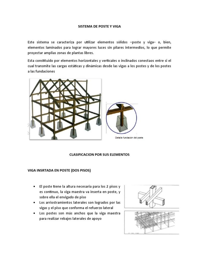 Sistema de Poste y Viga | PDF