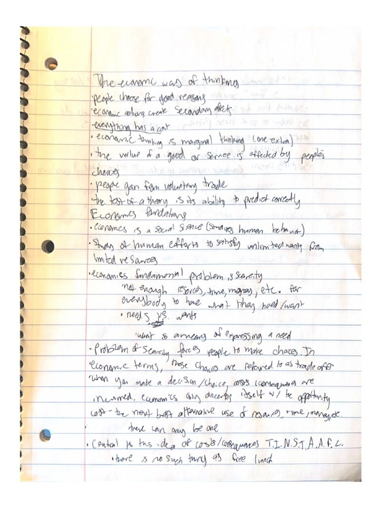 AP Macroeconomics Unit 1 Notes | PDF