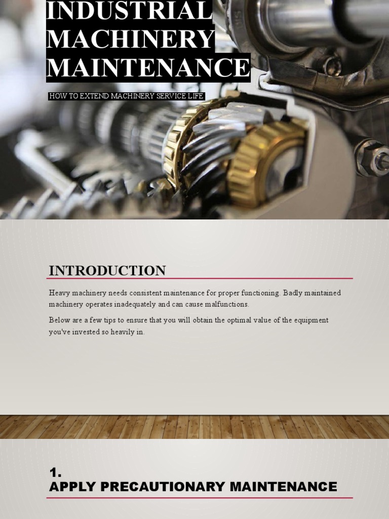 Industrial Machinery Maintenance | PDF