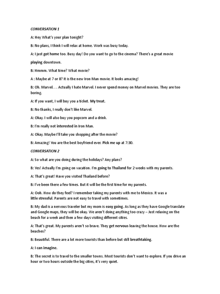 Conversation 1 Pdf