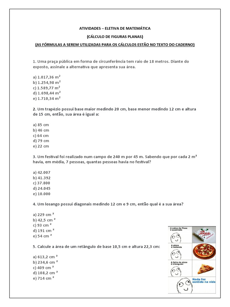 Eletiva De Matemática Pdf