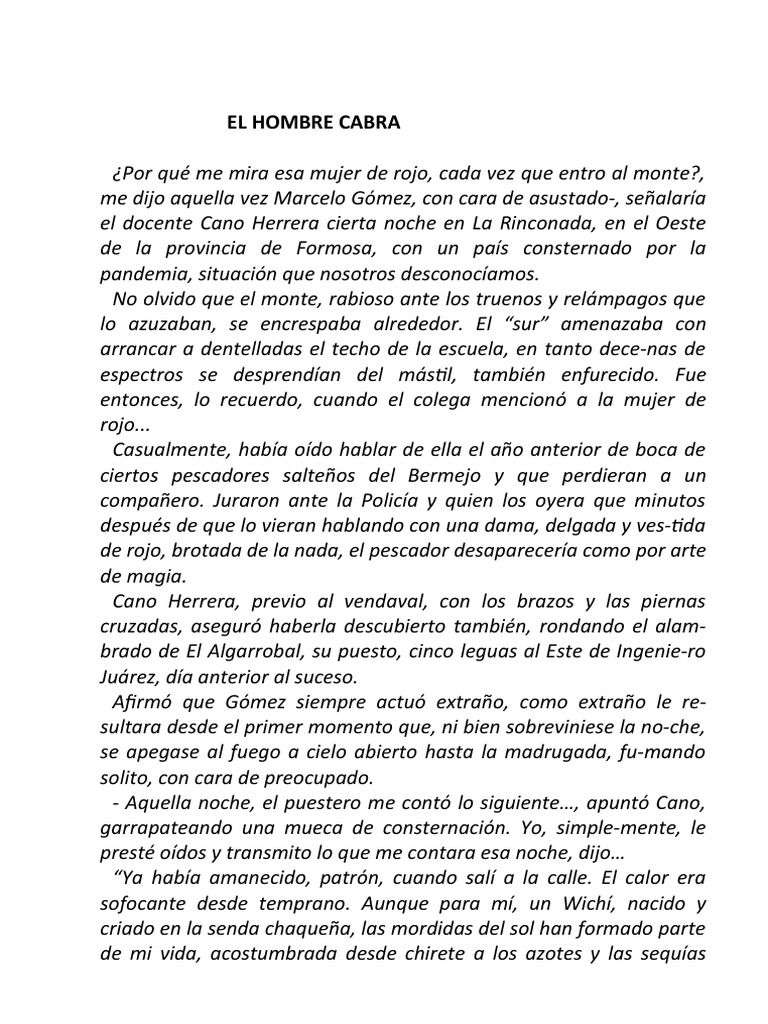 El Hombre Cabra | PDF
