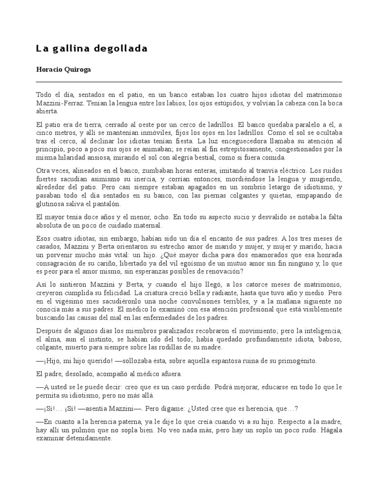 La Gallina Degollada PDF | Descargar gratis PDF | Amor