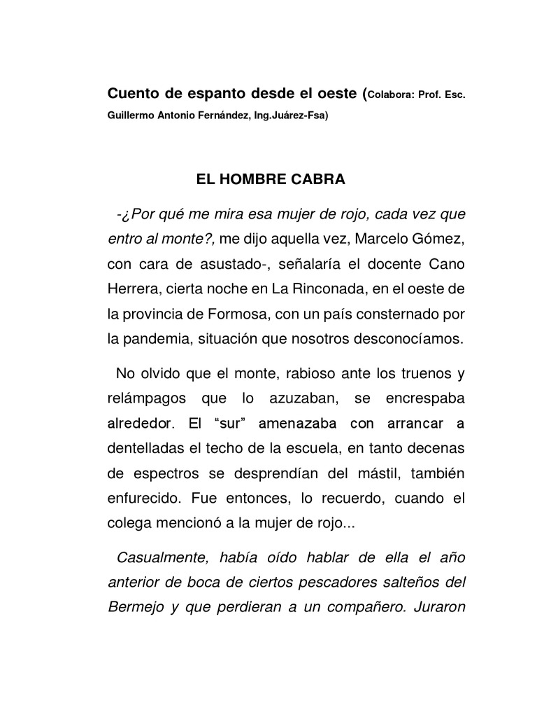 El Hombre Cabra | PDF