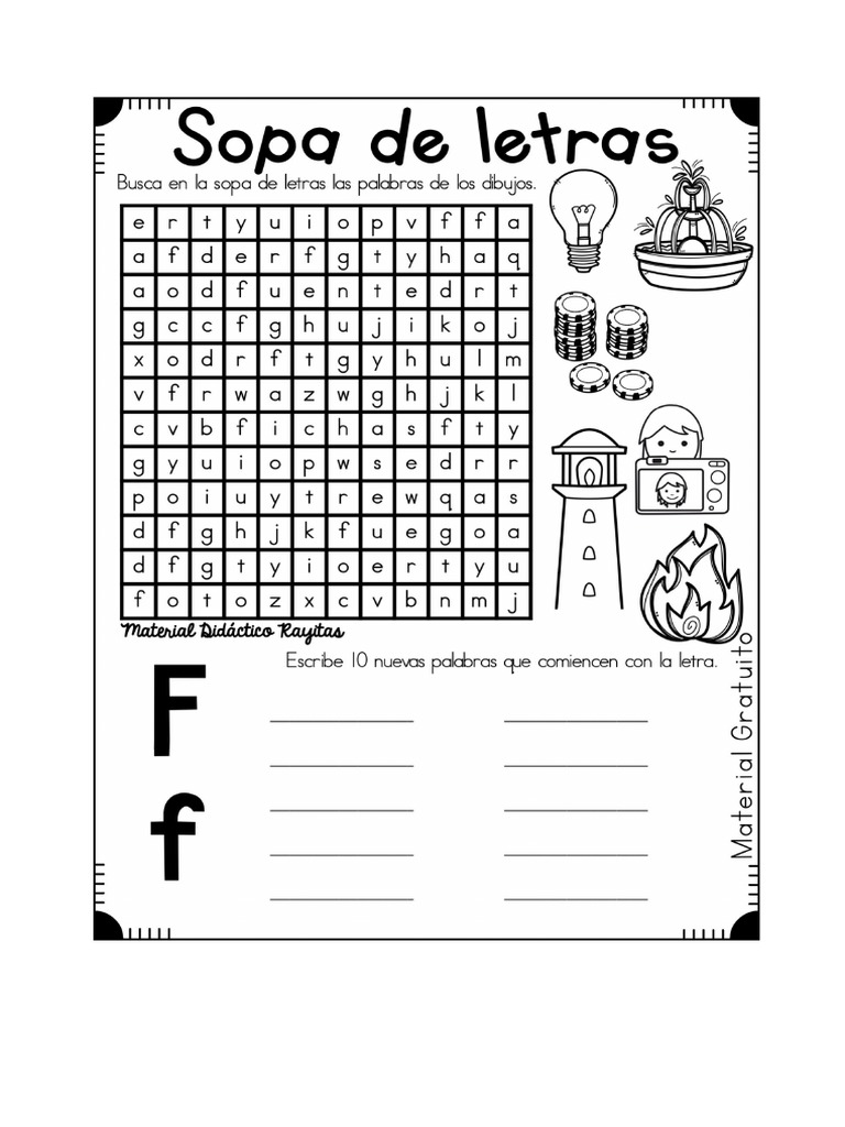 Sopa de Letras F | PDF