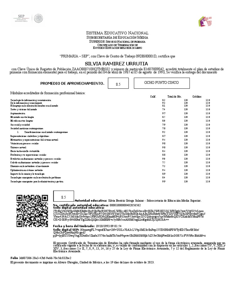 Certificado Prepa en linea EDITABLE | PDF
