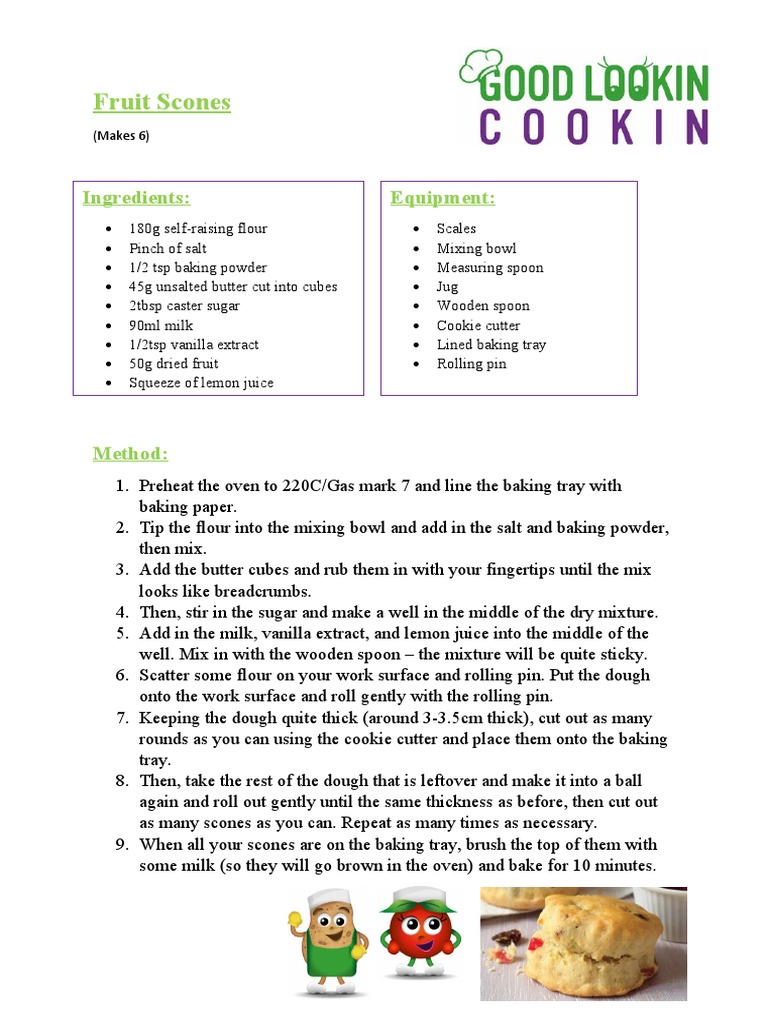 6 Scones Recipe | PDF