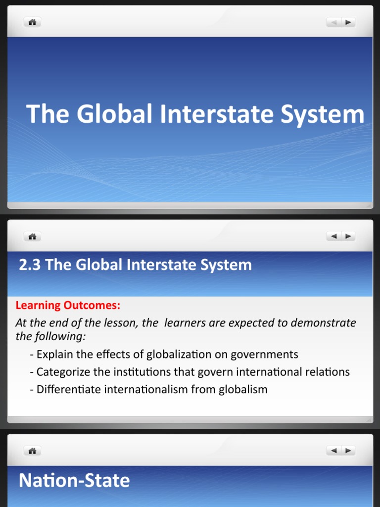 B 3 The Global Interstate System | PDF | International Criminal Court ...