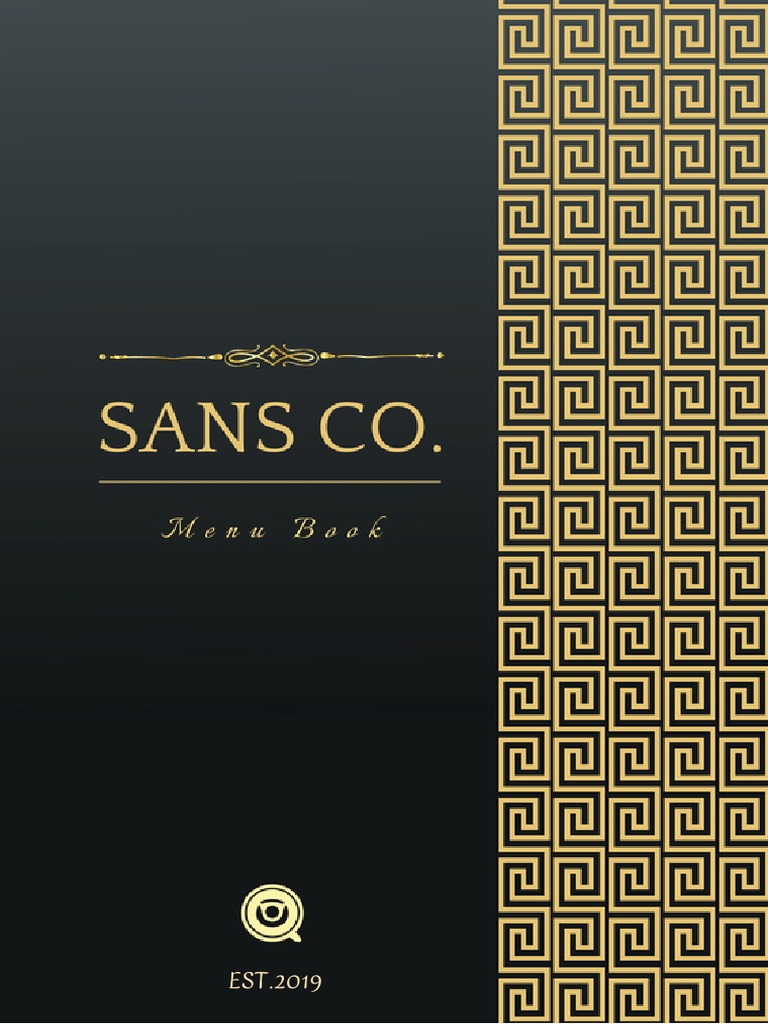 Sans Co Menu Book Vol.5 | PDF