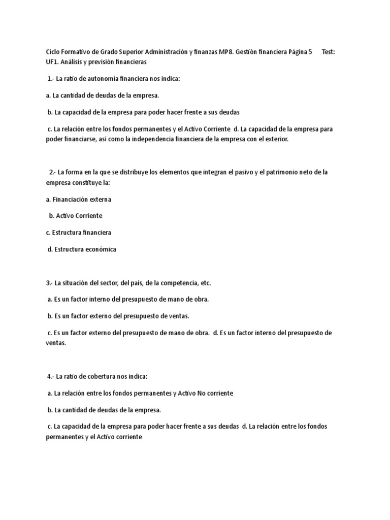 Modelo de Examen | PDF
