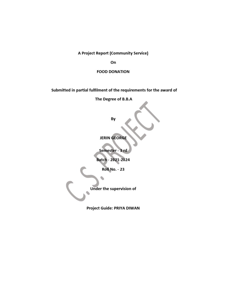 CSP Jerin George 23 | PDF | Poverty | Poverty & Homelessness