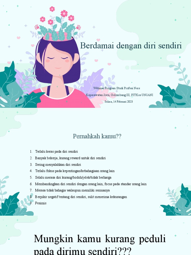 Webinar III, Rahmi, Berdamai Dengan Diri Sendiri | PDF