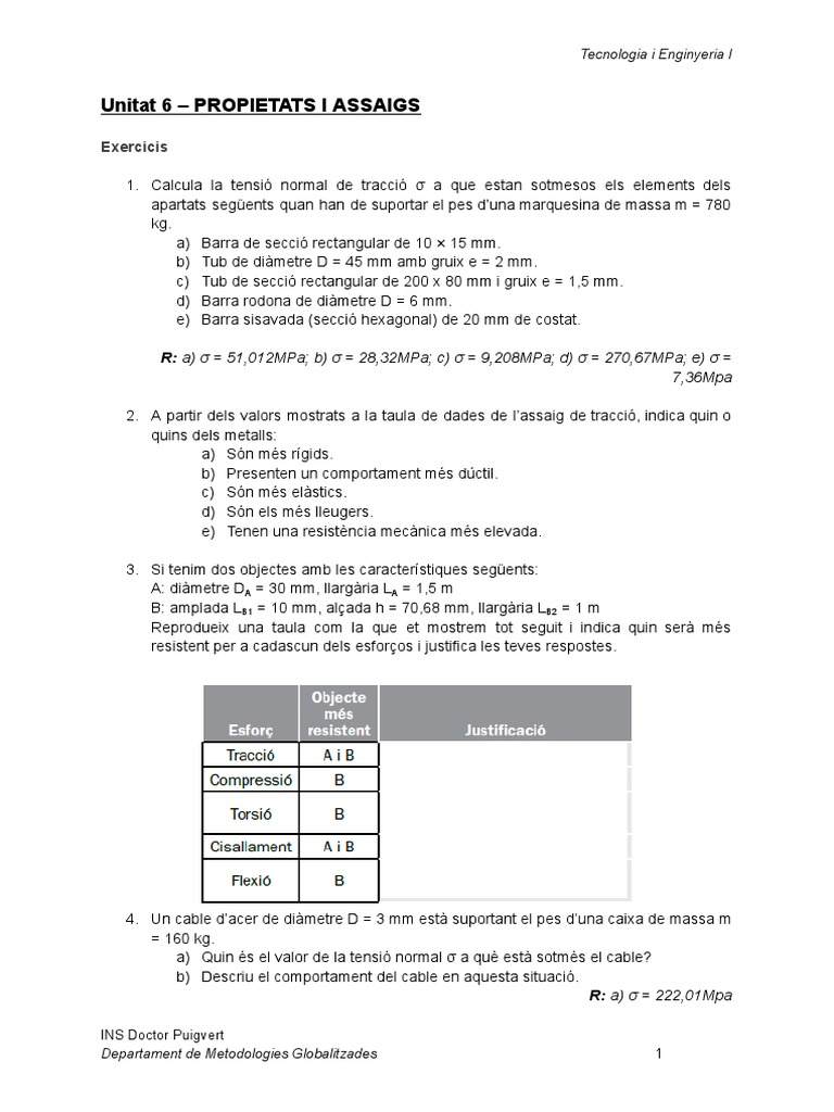 U06 Exercicis Llibre 2223 | PDF