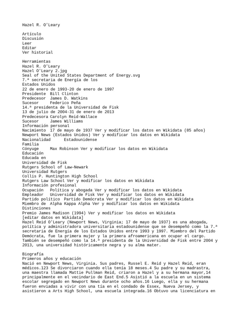 Hazel R. O"LEARY | PDF