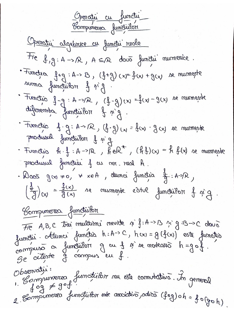 Compunerea Funcțiilor | PDF