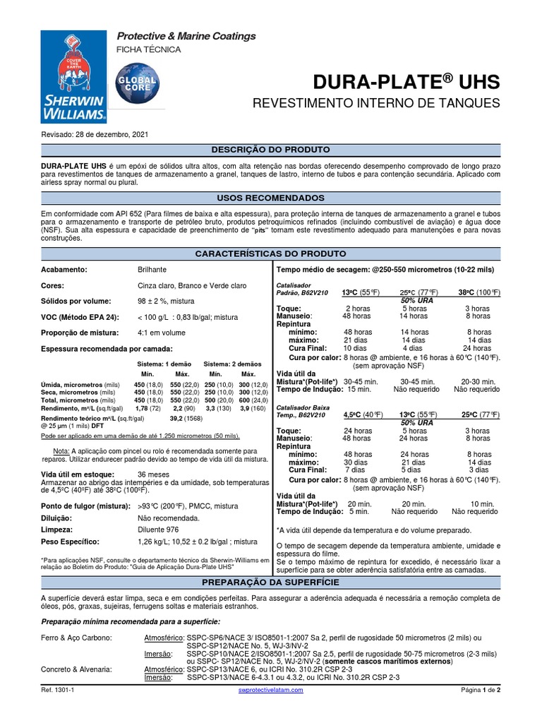 Dura-Plate® Uhs | Download grátis PDF | Química | Ciências Físicas