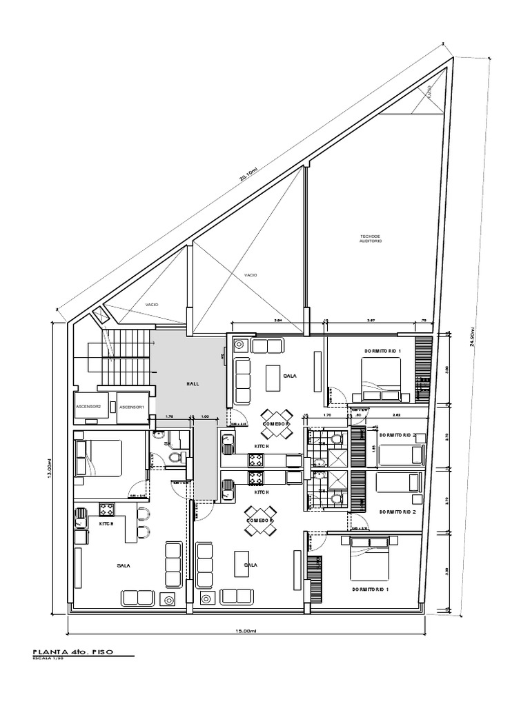 Edificio Francia - Propuesta de Distribucion | PDF