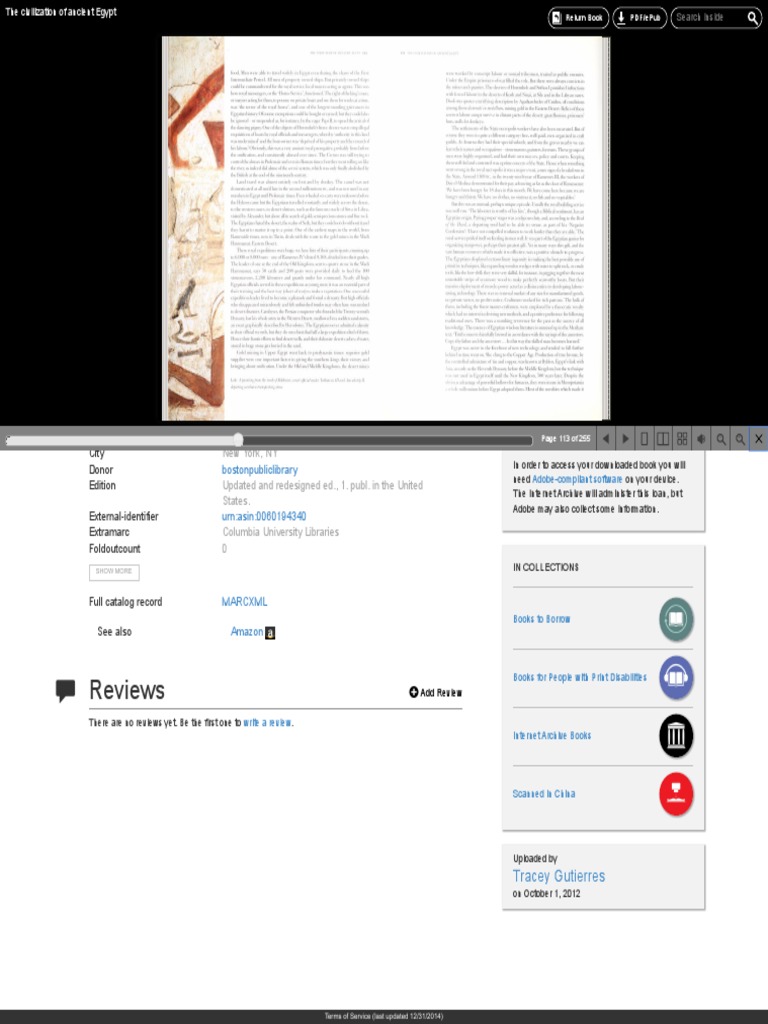 The Civilization of Ancient Egypt - Johnson, Paul - Free Download, Borrow, and Streaming ...