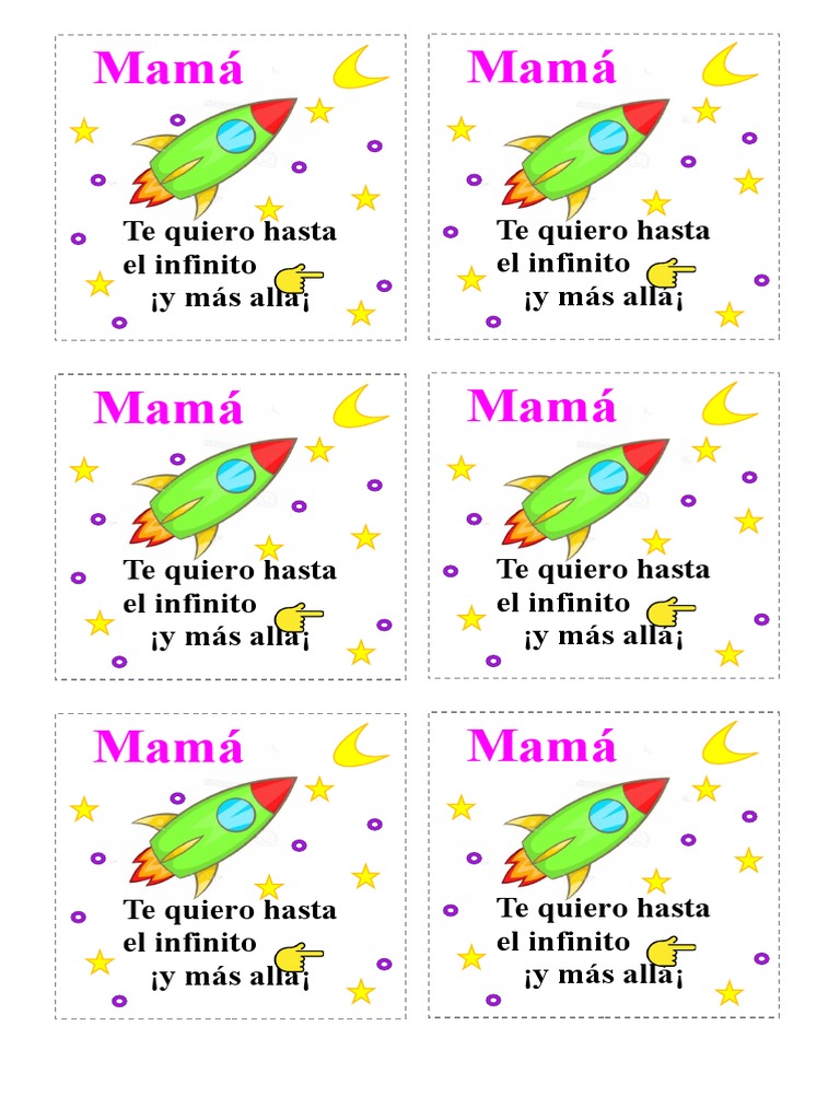 Tarjeta Dia De La Madre Pdf