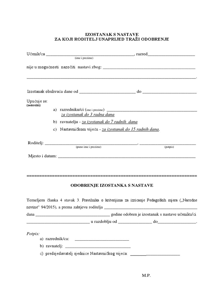 Molba_za_izostanak_s_nastave.pdf | PDF