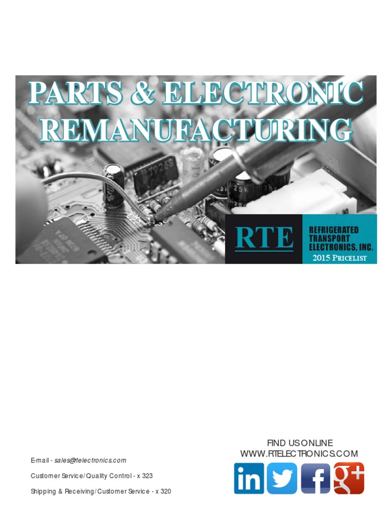 RTE Reman PL-15 PDF | PDF | Manufactured Goods | Electronics