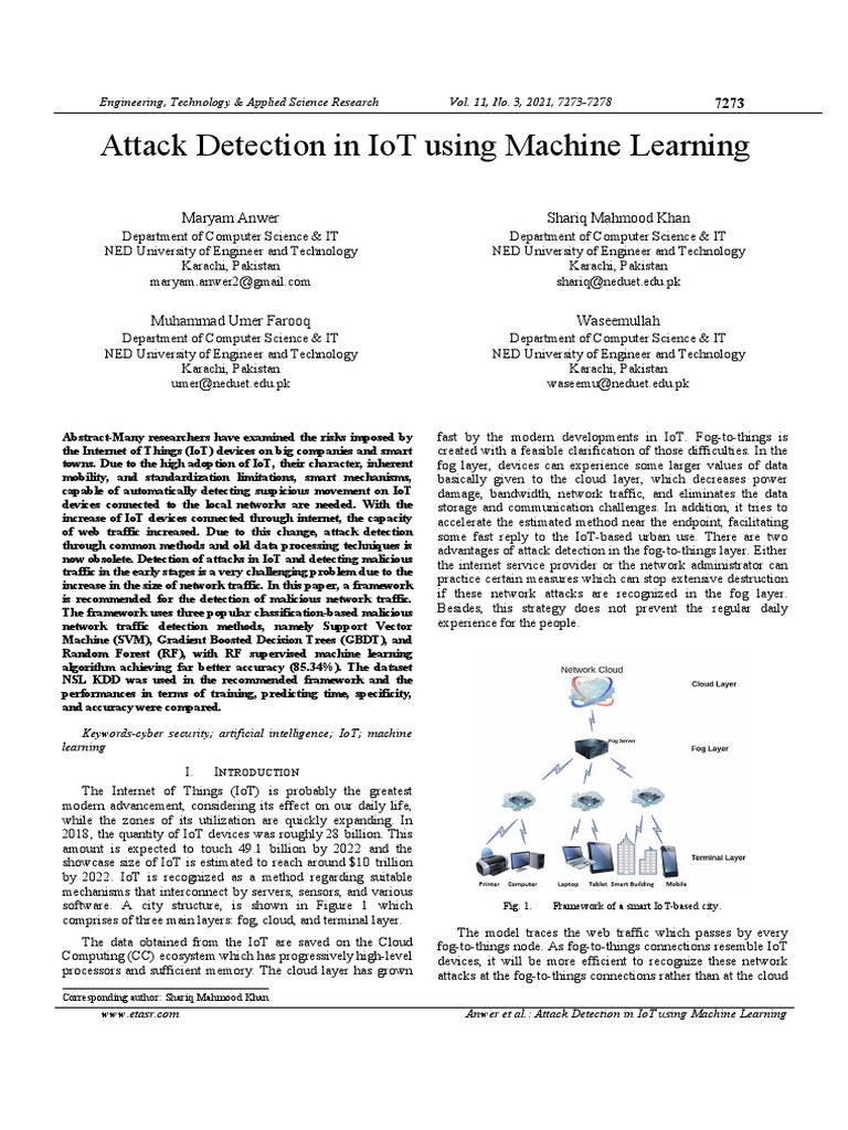 Machine Learning Detects IoT Attacks | PDF | Machine Learning | Internet Of Things