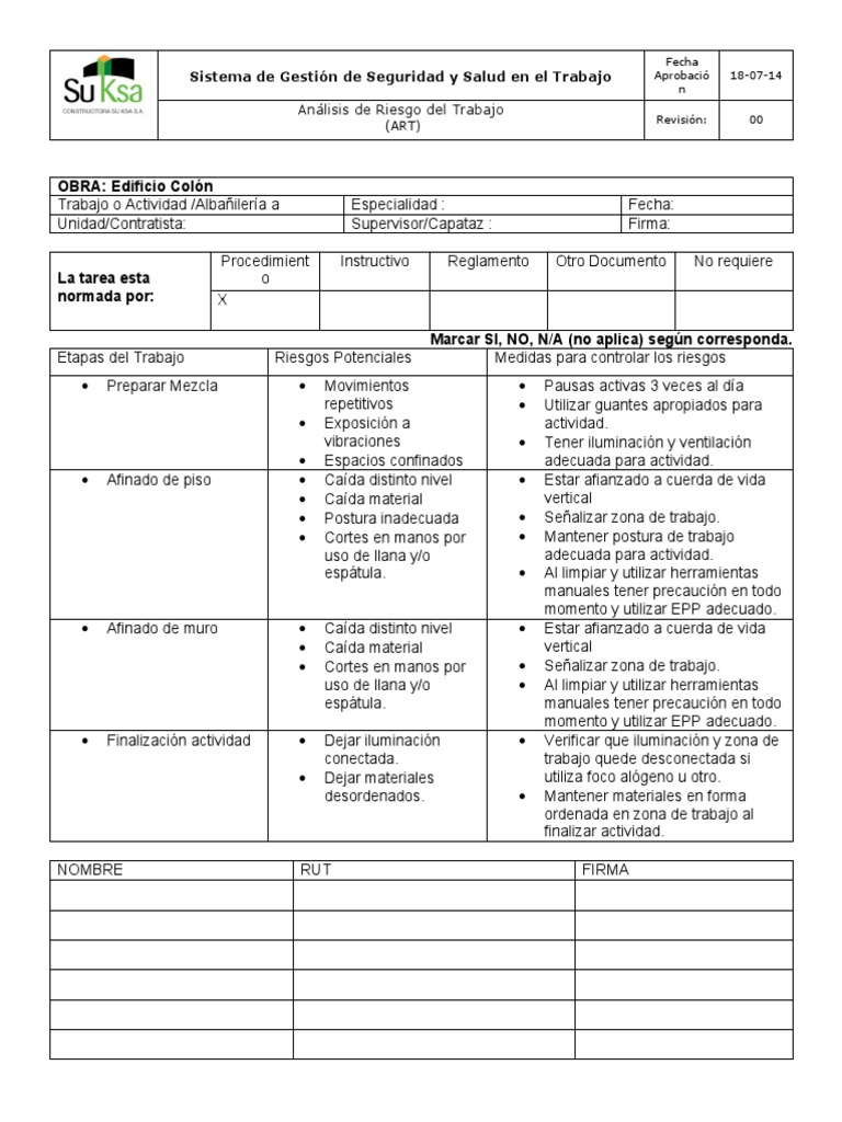 ART - Uso de cango - albañileria.docx | PDF